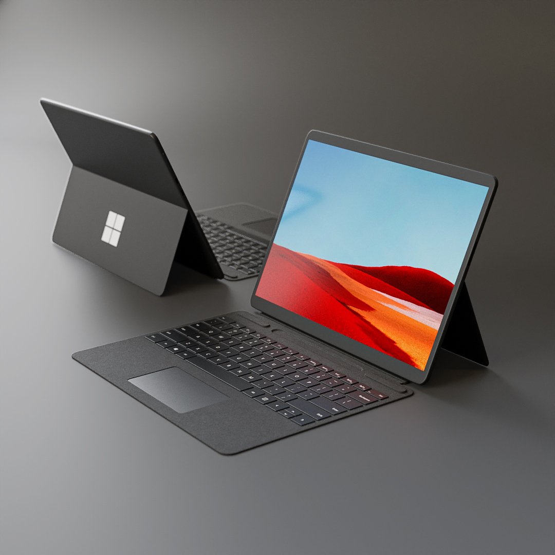 Surface Pro X | Laptops models | BlenderKit