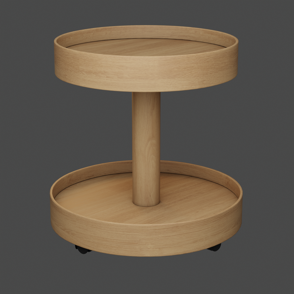 IKEA Side table on castors | FREE Tables models | BlenderKit