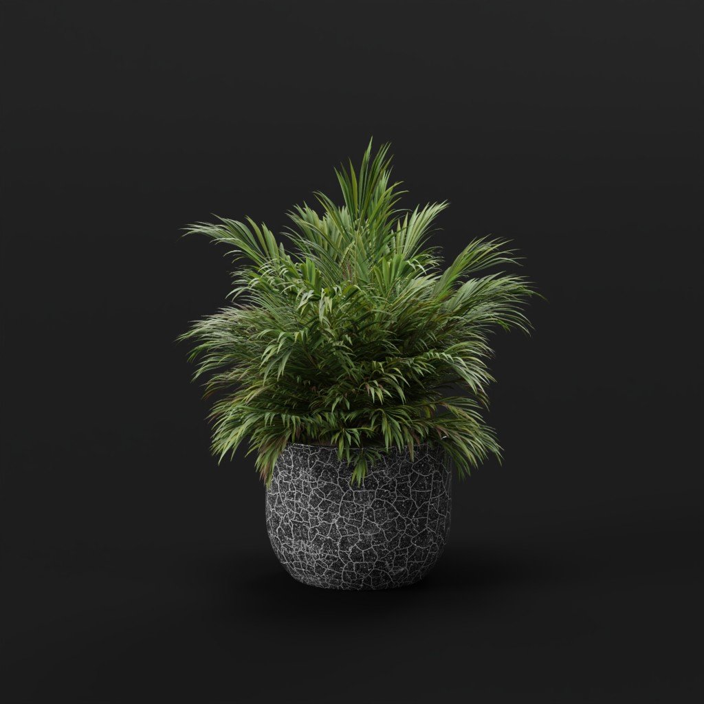 Lush Green Fern Pot | Outdoor Plants models | BlenderKit