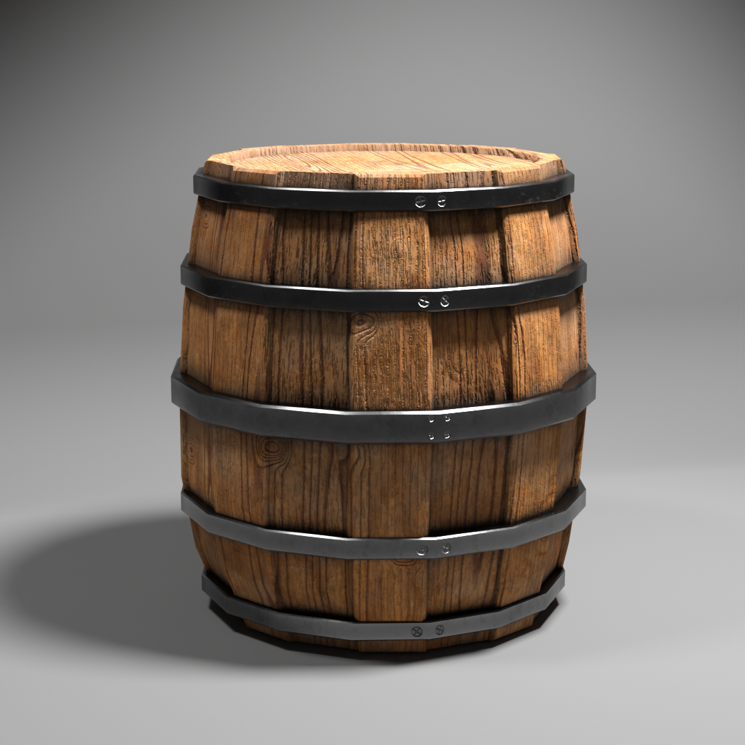 Stylised Beer Wooden Barrel | Containers models | BlenderKit