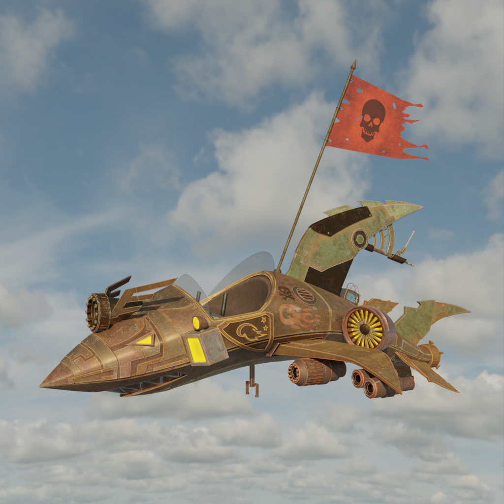 Shark Glider | Military Aircraft models | BlenderKit
