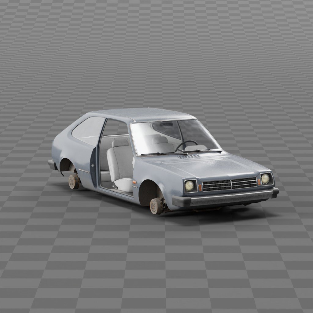 Wrecked Car | Cars models | BlenderKit