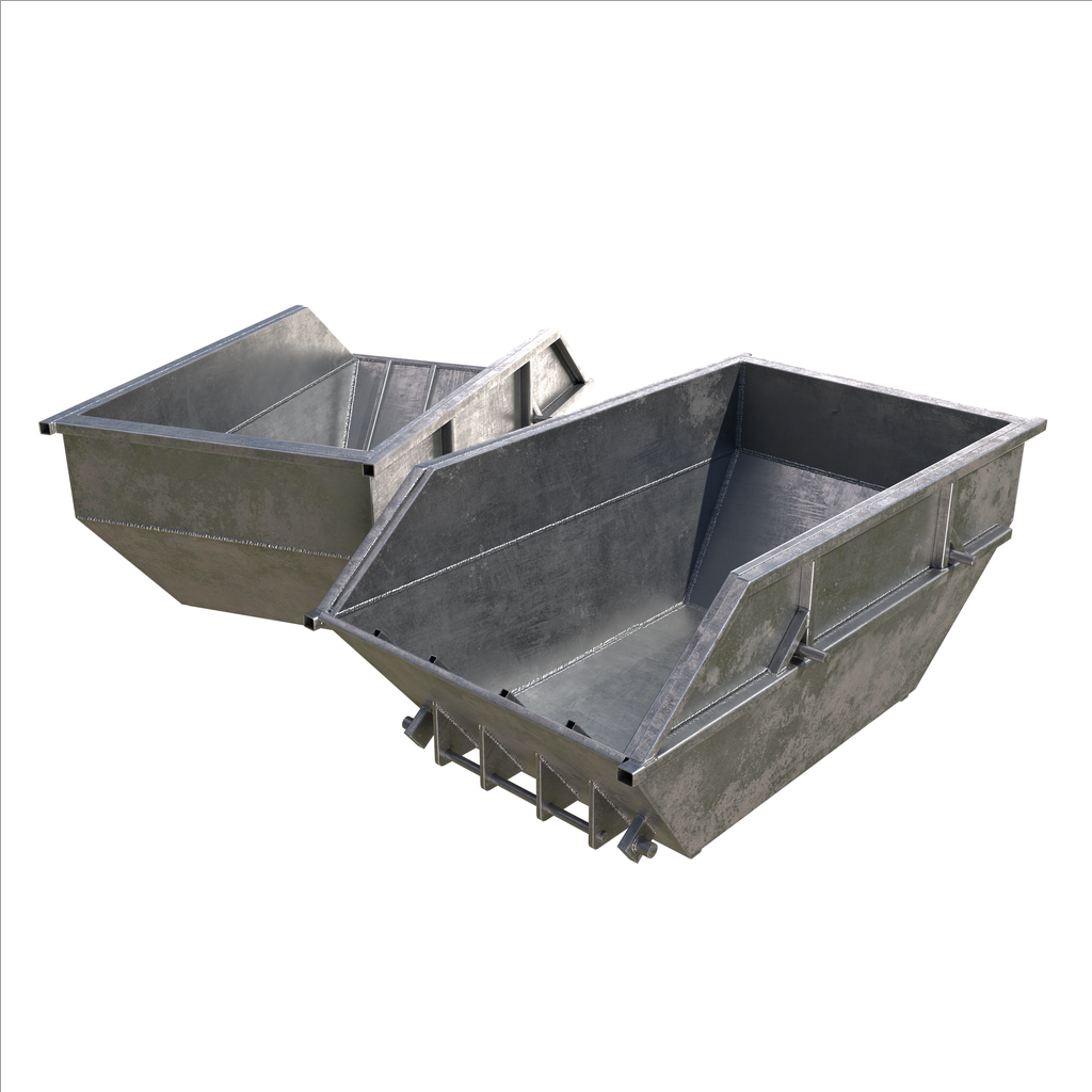 Waste container(Steel) | Containers models | BlenderKit