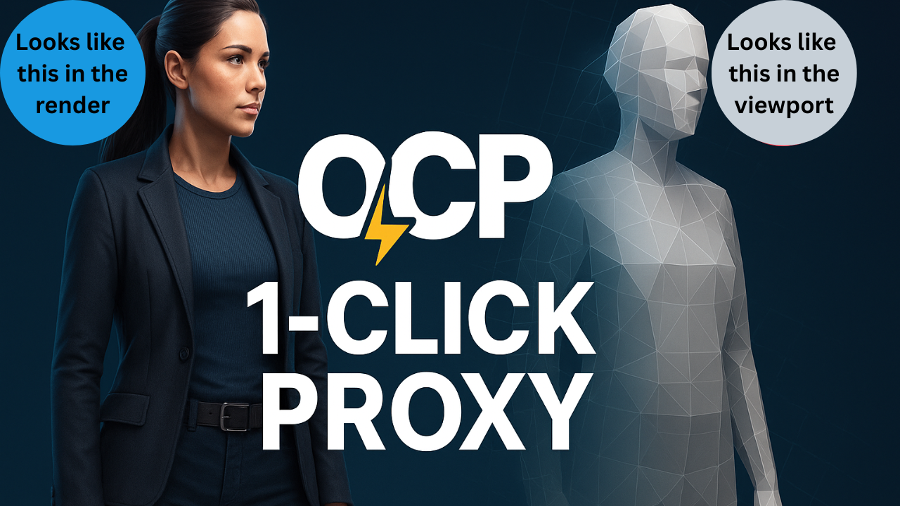 OCP The One Click Proxy" | BlenderKit