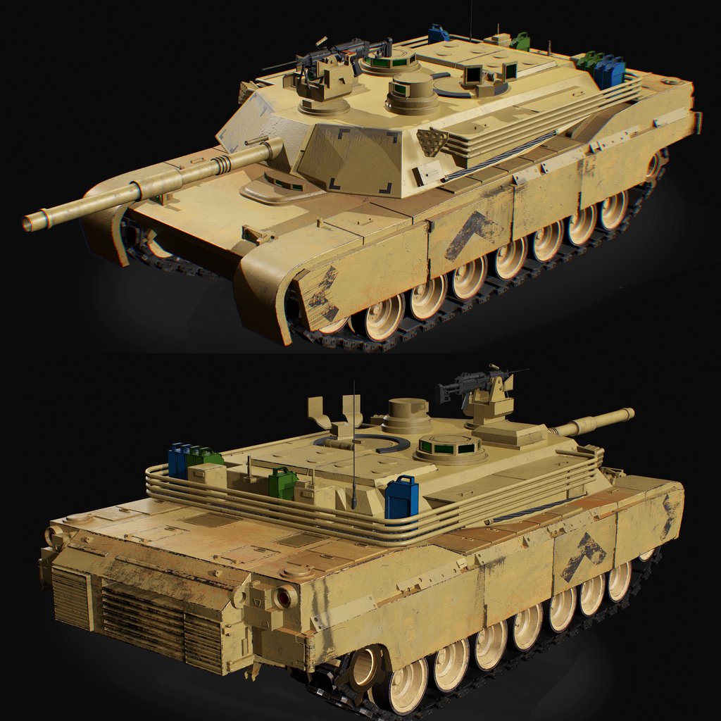 Abrams Tank | Military Vehicles models | BlenderKit