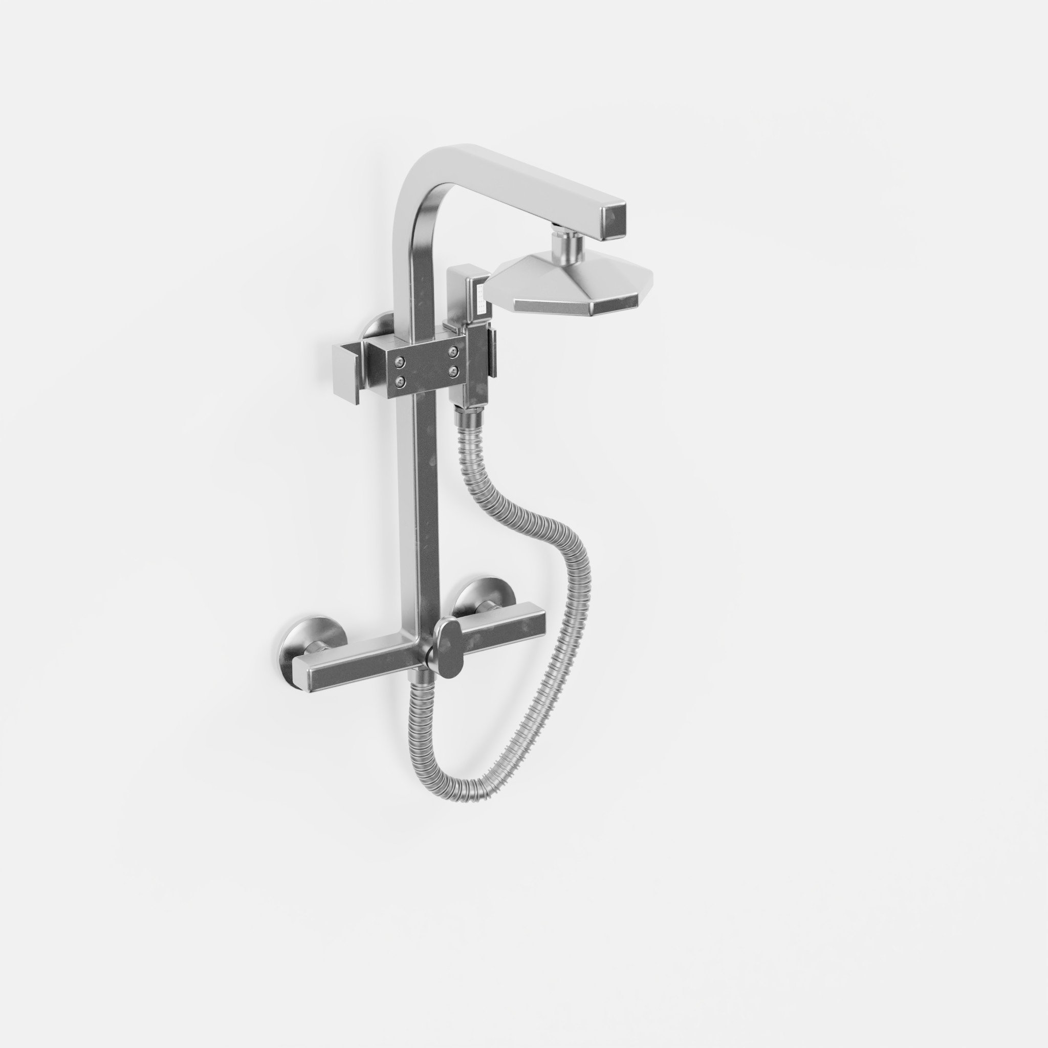 Single-handle shower with handshower | Miscellaneous models | BlenderKit