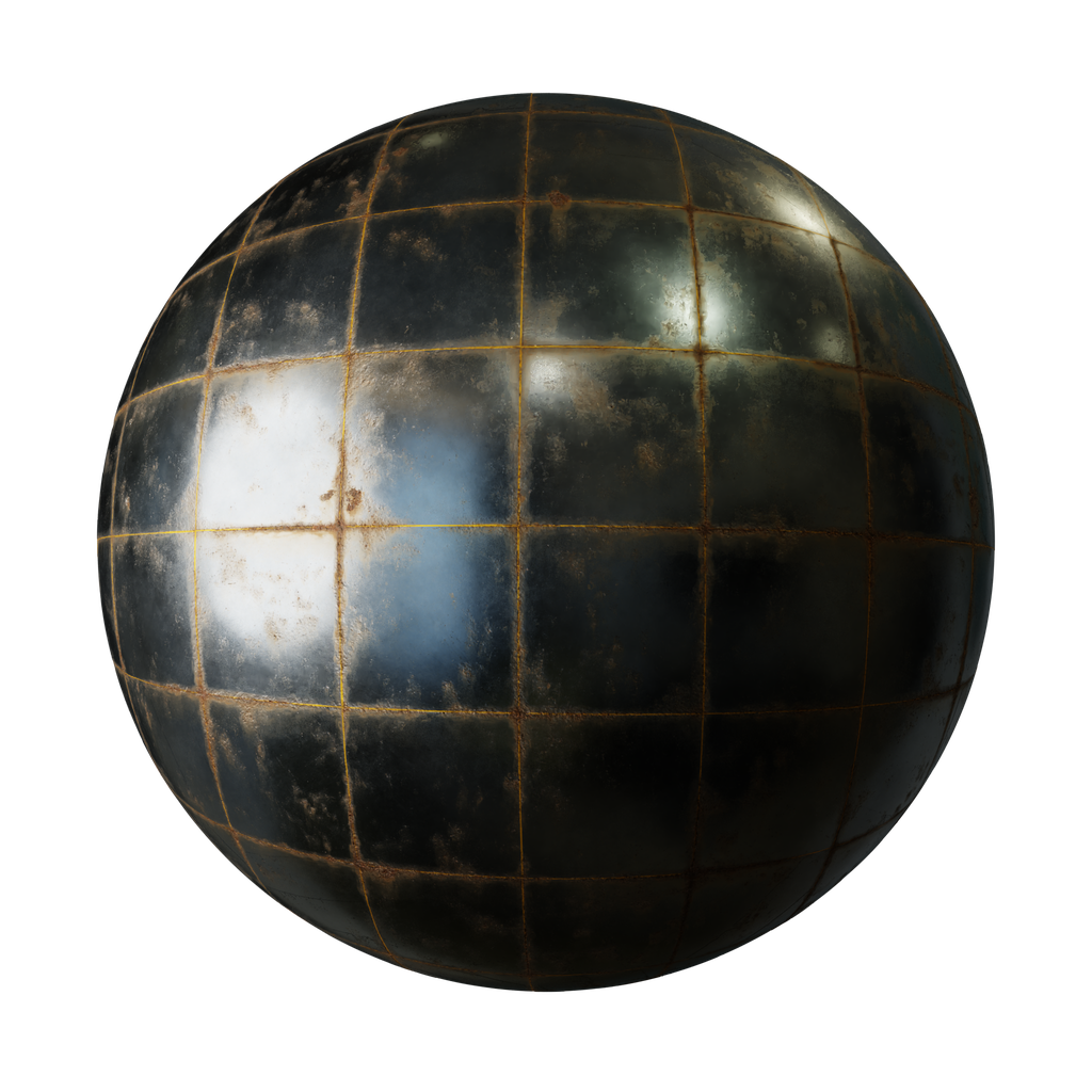 Metal Steel Weathered Squares | FREE metal materials | BlenderKit