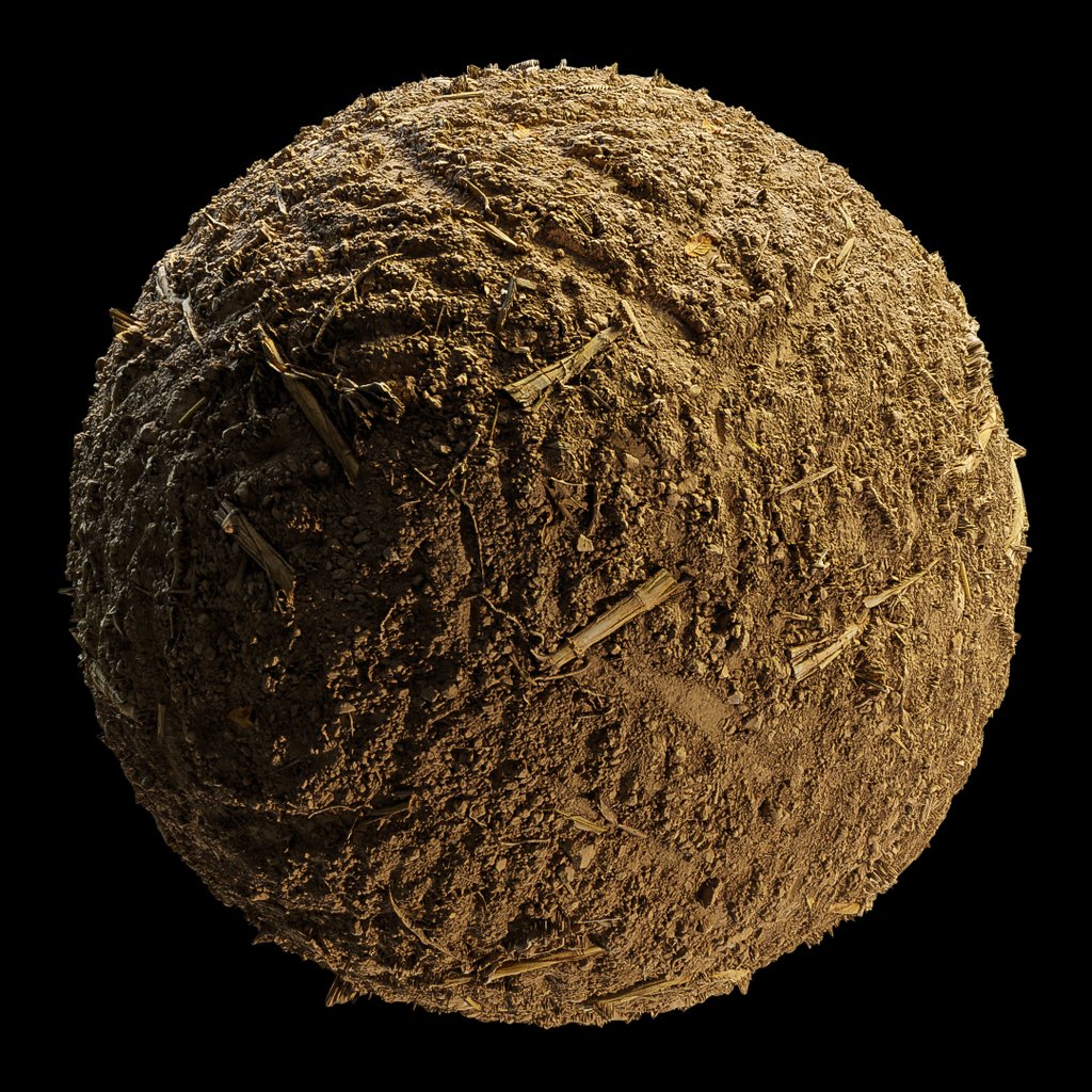 PBR Plowed Field Photogrammetry 8K | FREE soil materials | BlenderKit