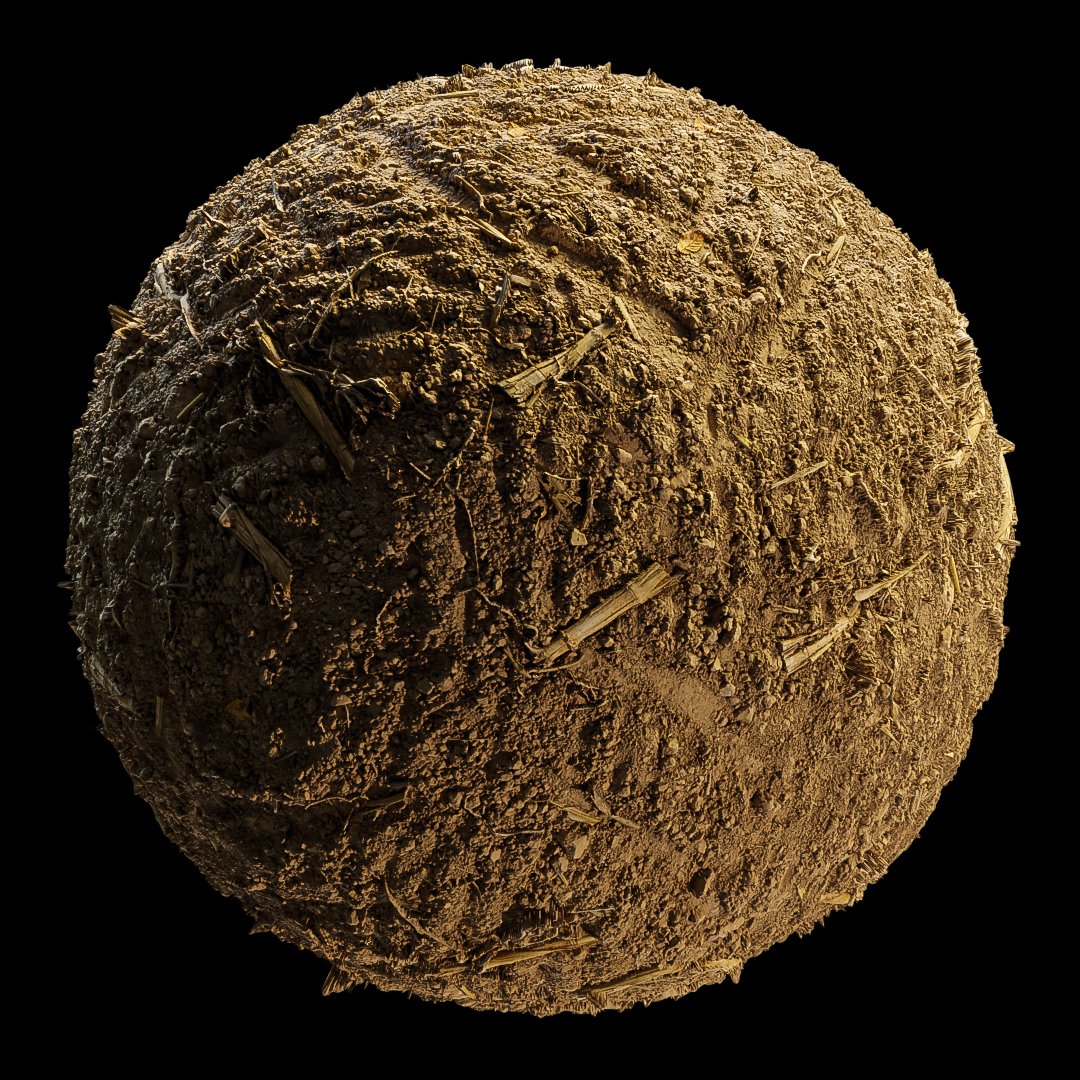 PBR Plowed Field Photogrammetry 8K | FREE soil materials | BlenderKit