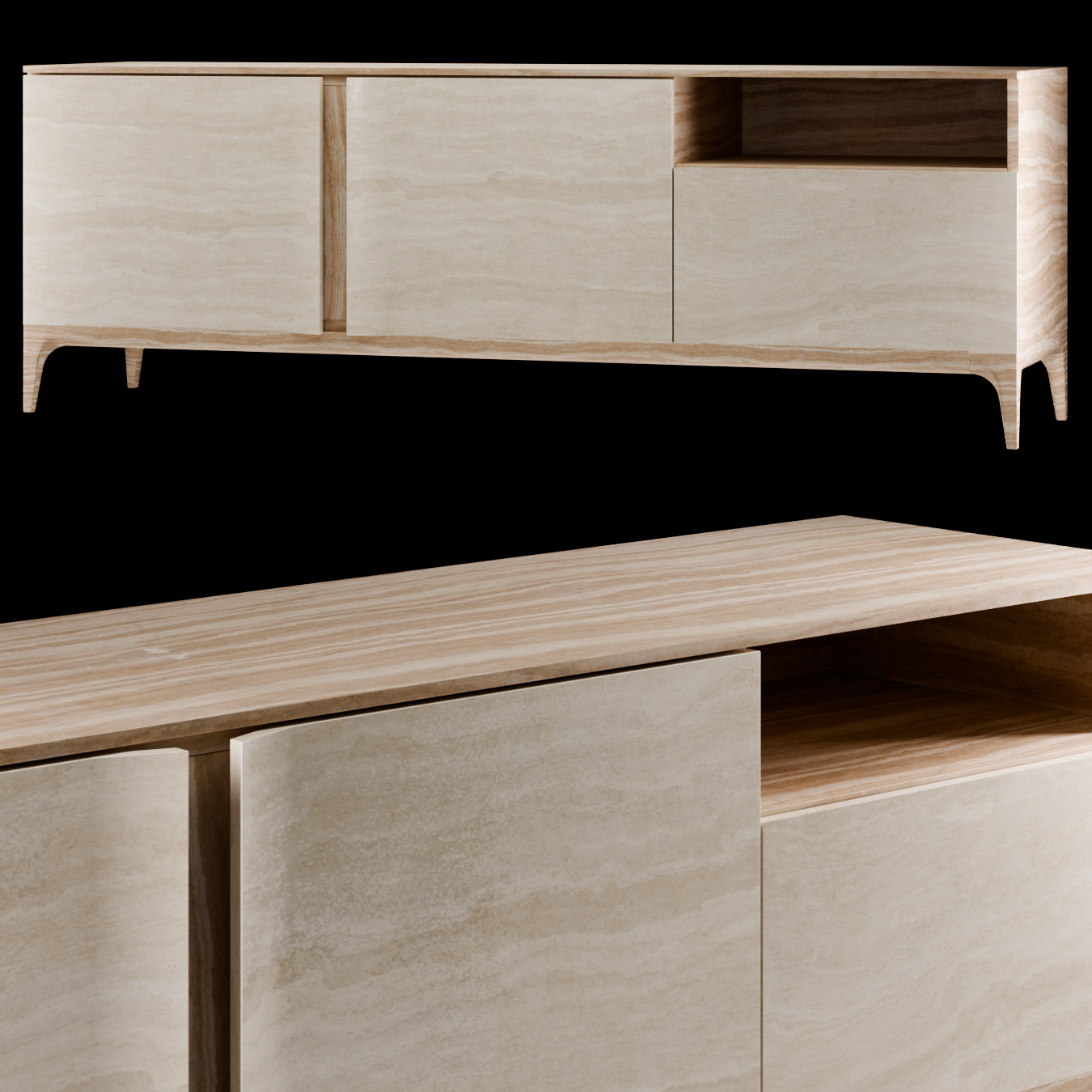Storm Sideboard | FREE Sideboard & Drawers models | BlenderKit