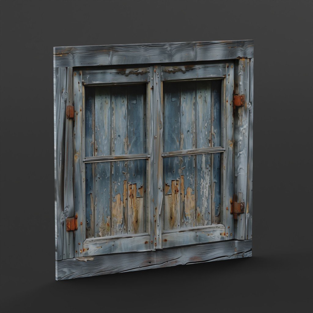 Old window - T - 49 | Windows models | BlenderKit
