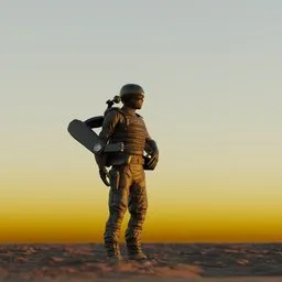 Space guard 2 | Sci-Fi Characters models | BlenderKit