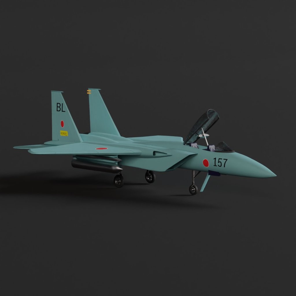 F-15Model | Military Aircraft models | BlenderKit