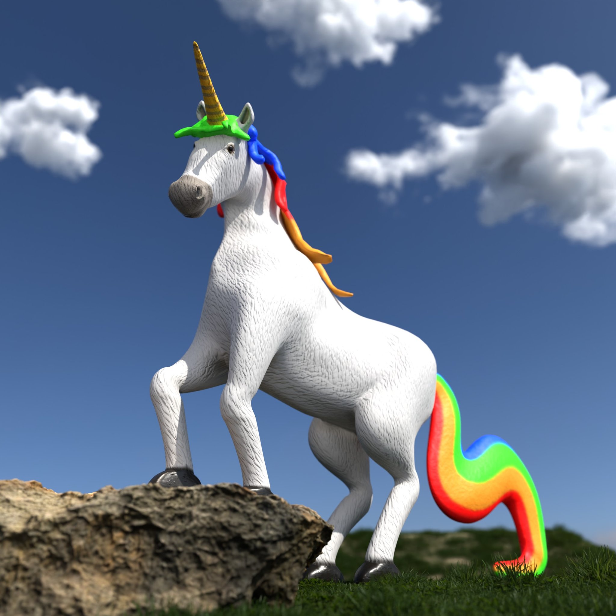 Unicorn | Mammals models | BlenderKit