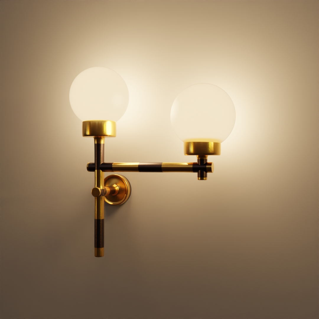 Retro Wall Lamp | Wall Light models | BlenderKit