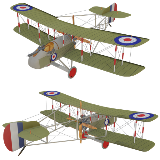 WW1 Biplane Fighter | Historical Planes 3D Models models | BlenderKit