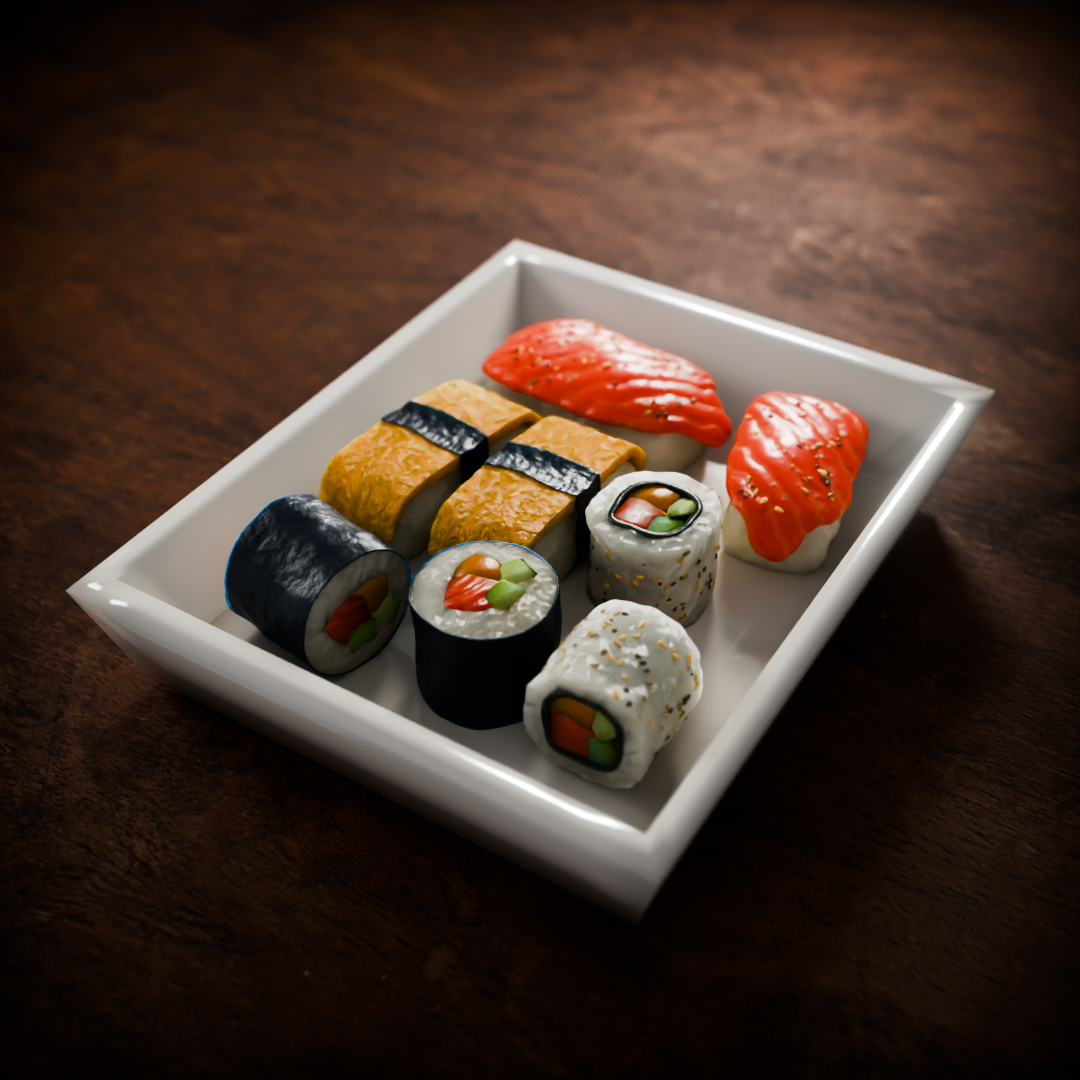 Realistic Sushi | Product Visualization scenes | BlenderKit