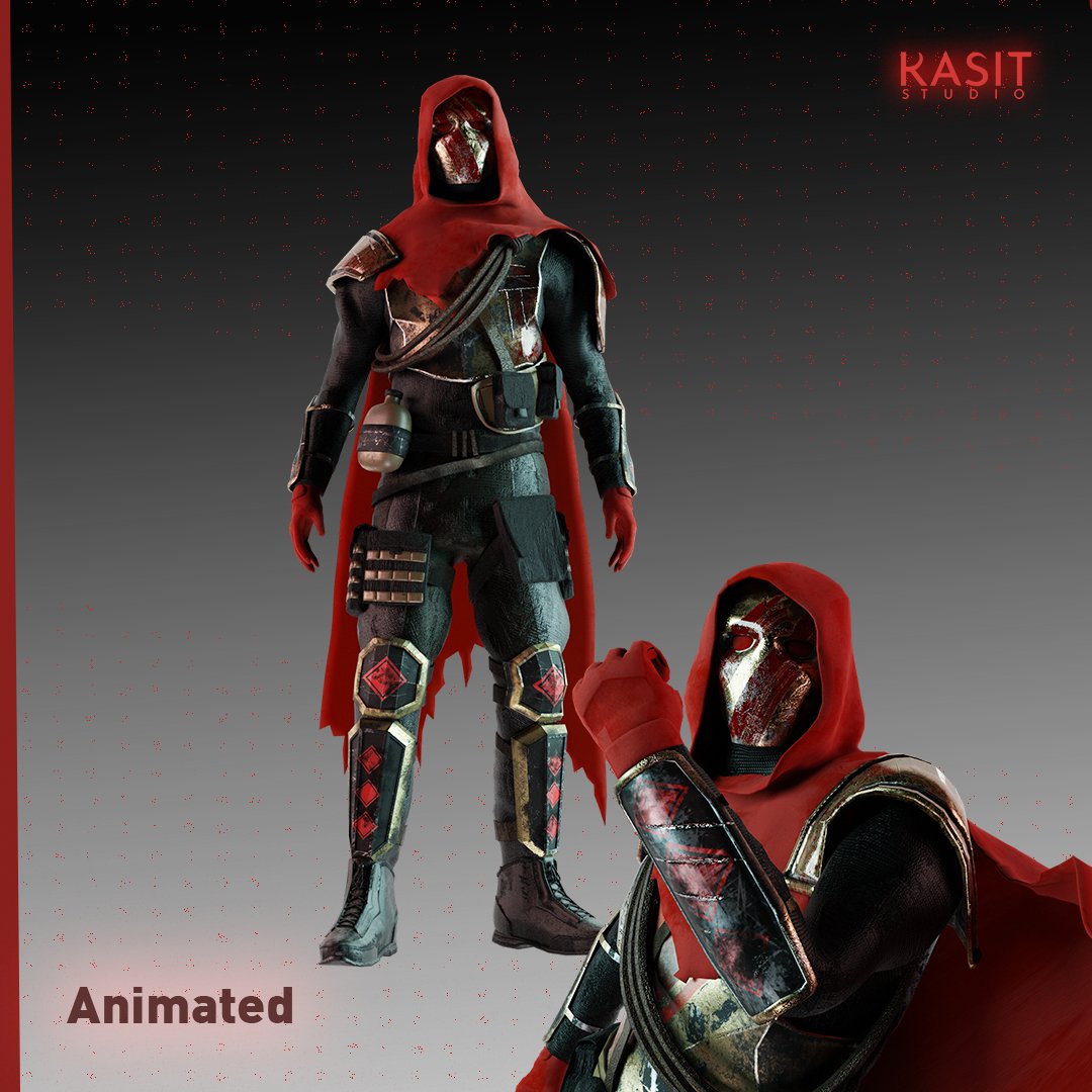 Cyber character Animated | Fantasy Hero / Heroines models | BlenderKit