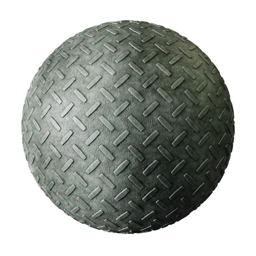Squared Non-Slip Steel Tread Plate | FREE metal materials | BlenderKit