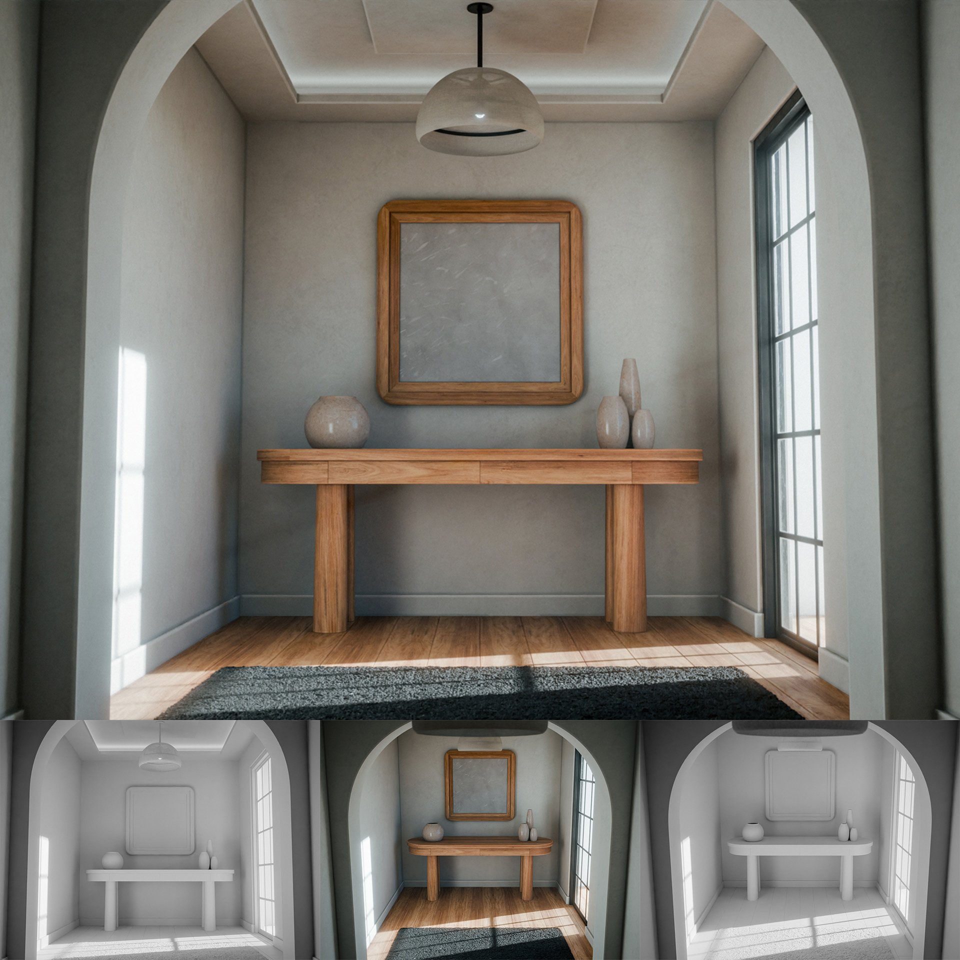 Minimalist interior | Interior scenes | BlenderKit