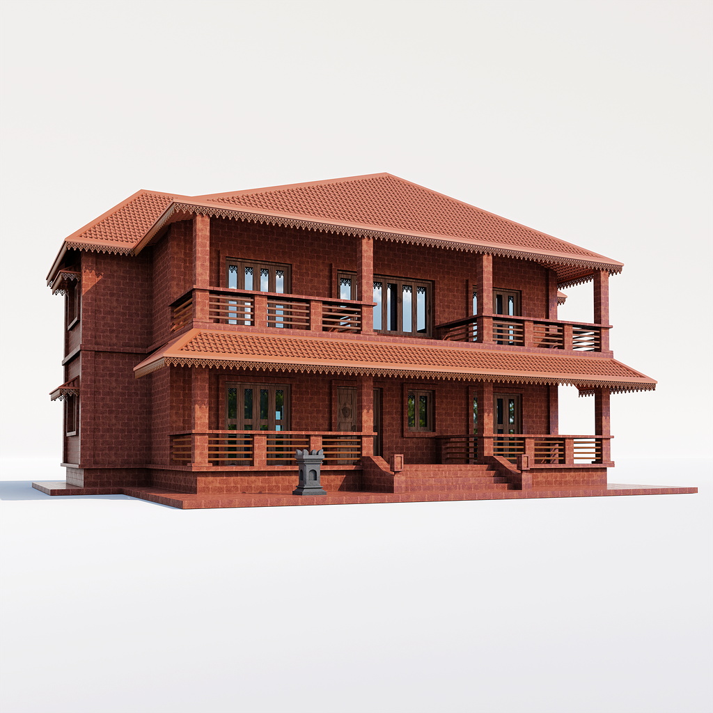 Farmhouse 1 | Buildings models | BlenderKit