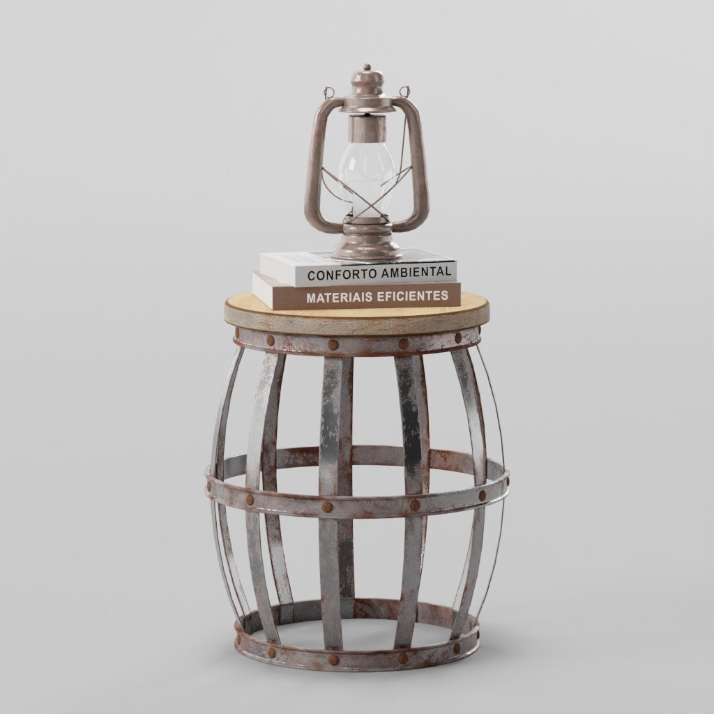 Rustic Side Table | Tables models | BlenderKit