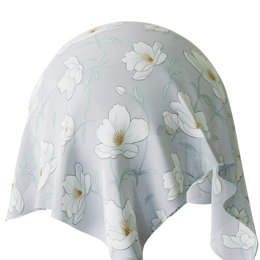Flower Lace | FREE Print Fabric 3D Materials materials | BlenderKit