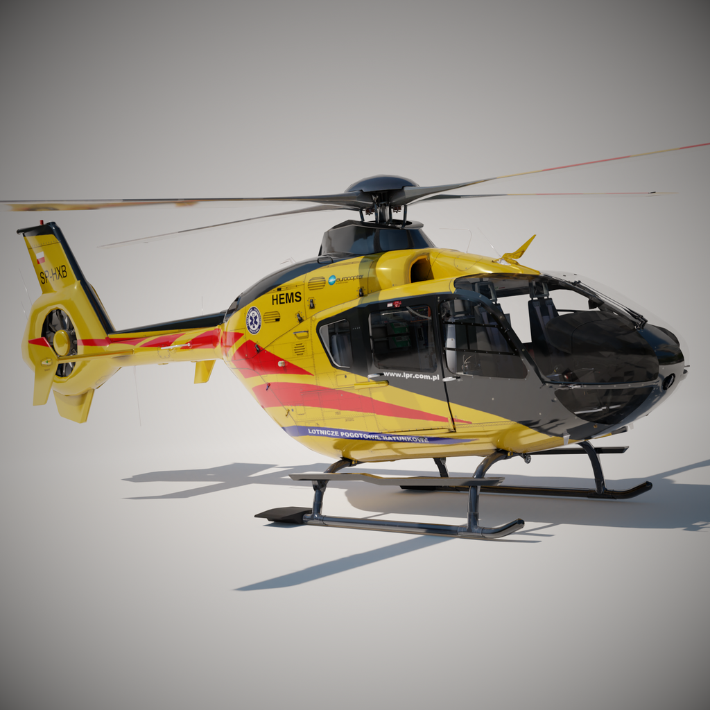 Eurocopter EC-135 | Helicopters models | BlenderKit