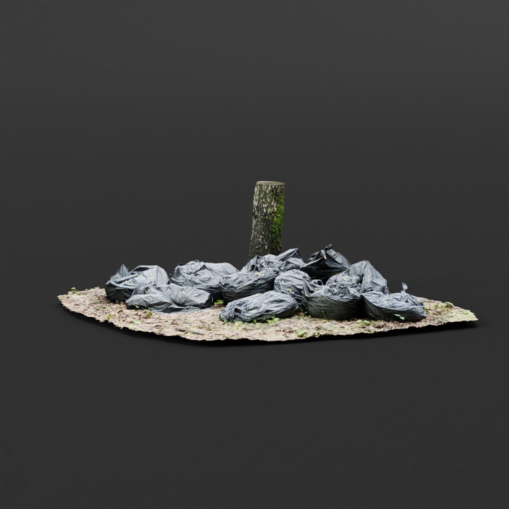 BlenderKit | Download the FREE Garbage bags model