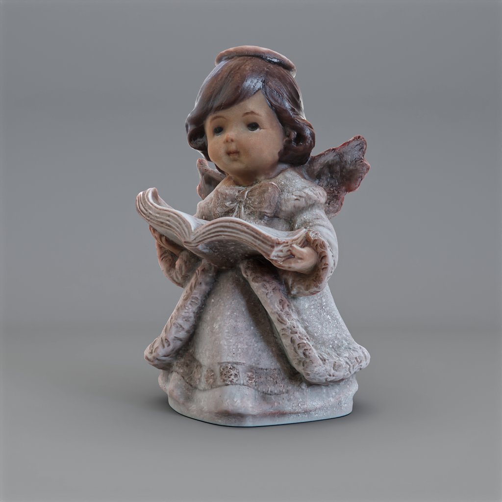 Statuette of angel with book | Holiday Decorations models | BlenderKit