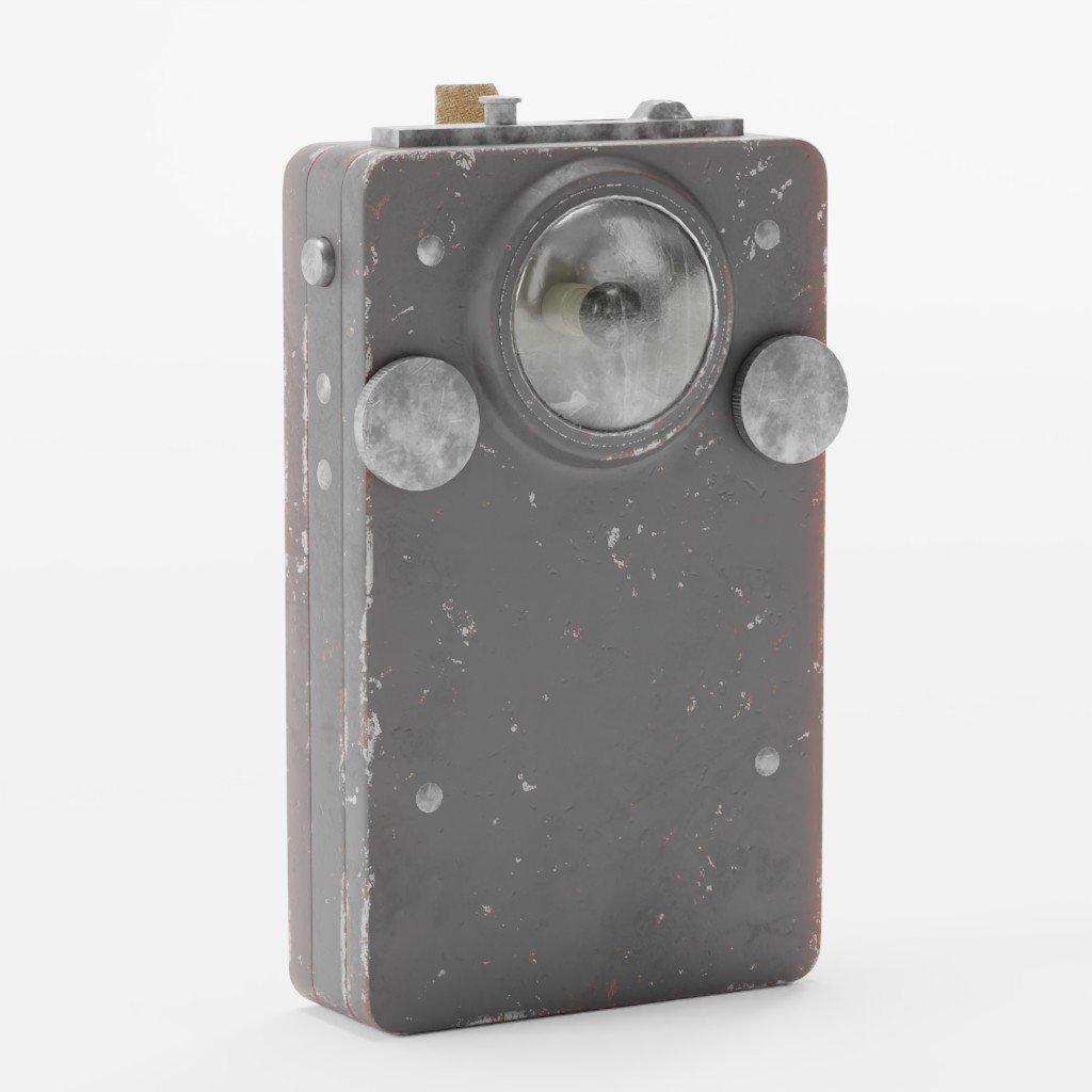 Soviet flashlight | Military models | BlenderKit