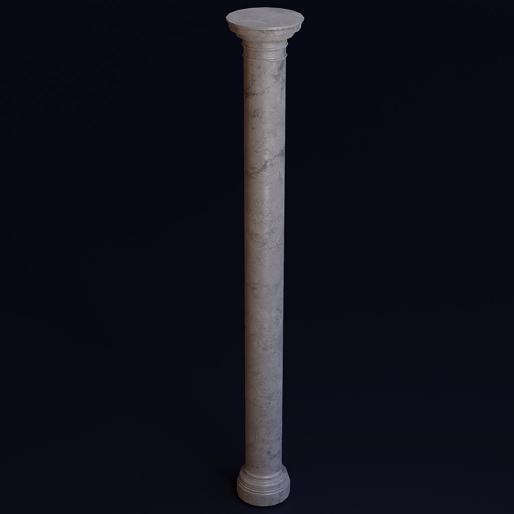 Column-03 | FREE Molding / Carving models | BlenderKit