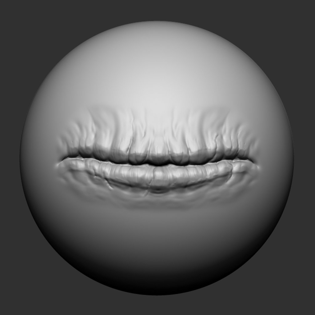 NS Creature mouth fleshy | Face / Head brushes | BlenderKit