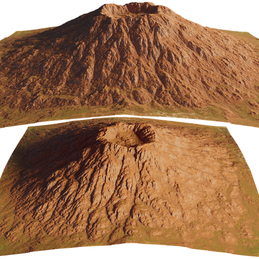 Volcano | FREE Terrains models | BlenderKit