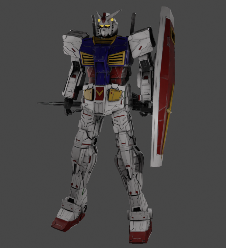 Gundam RX-78-2 | FREE Robots Characters models | BlenderKit
