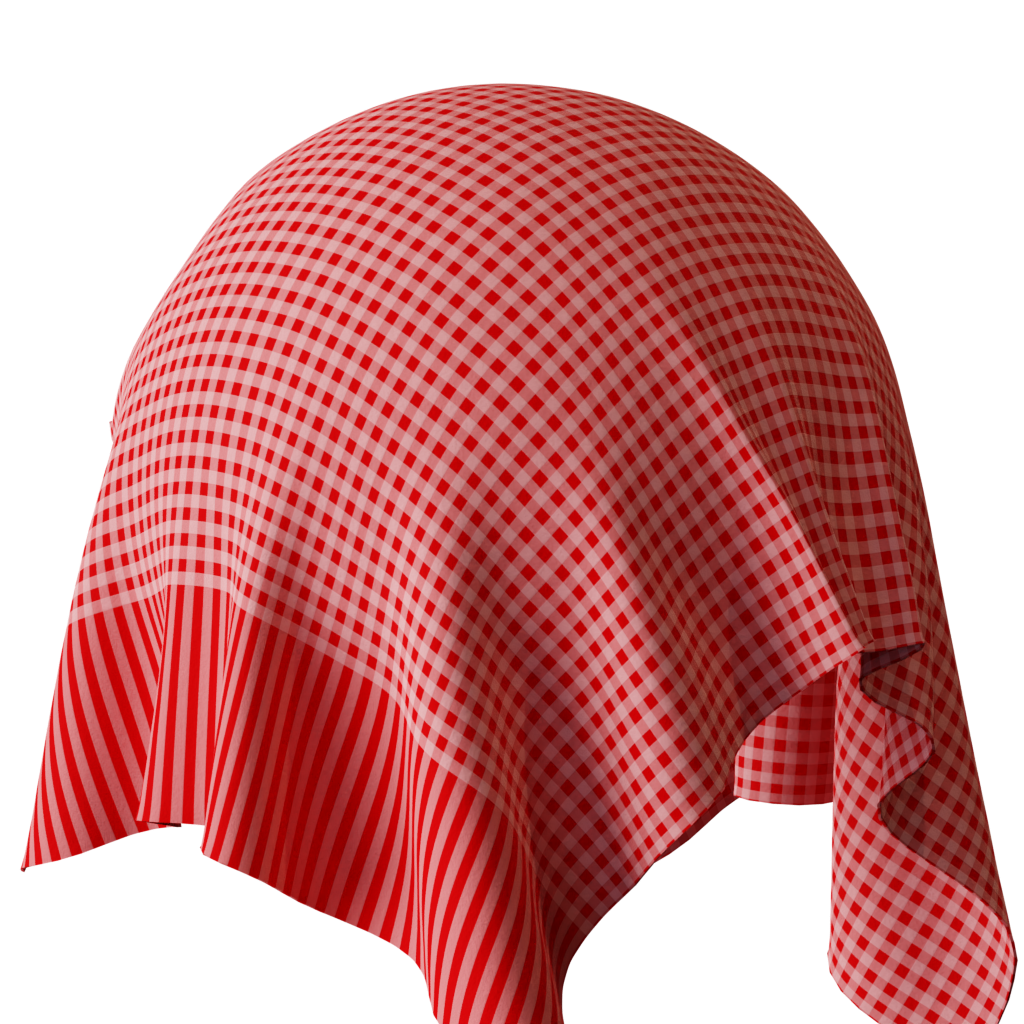 Red Gingham Checkered Fabric | FREE Texture Fabric 3D Materials ...