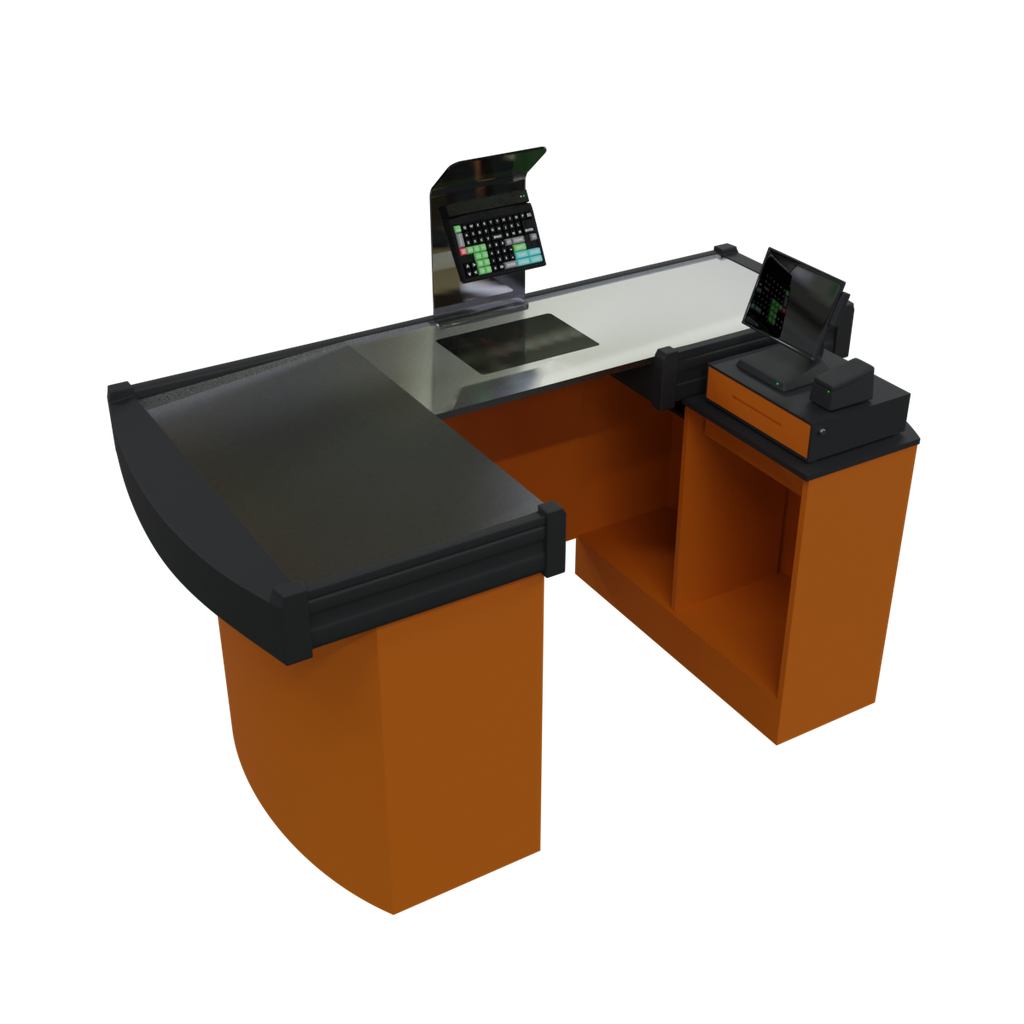 Check out supermarket counter | FREE Shopping / Retail models | BlenderKit