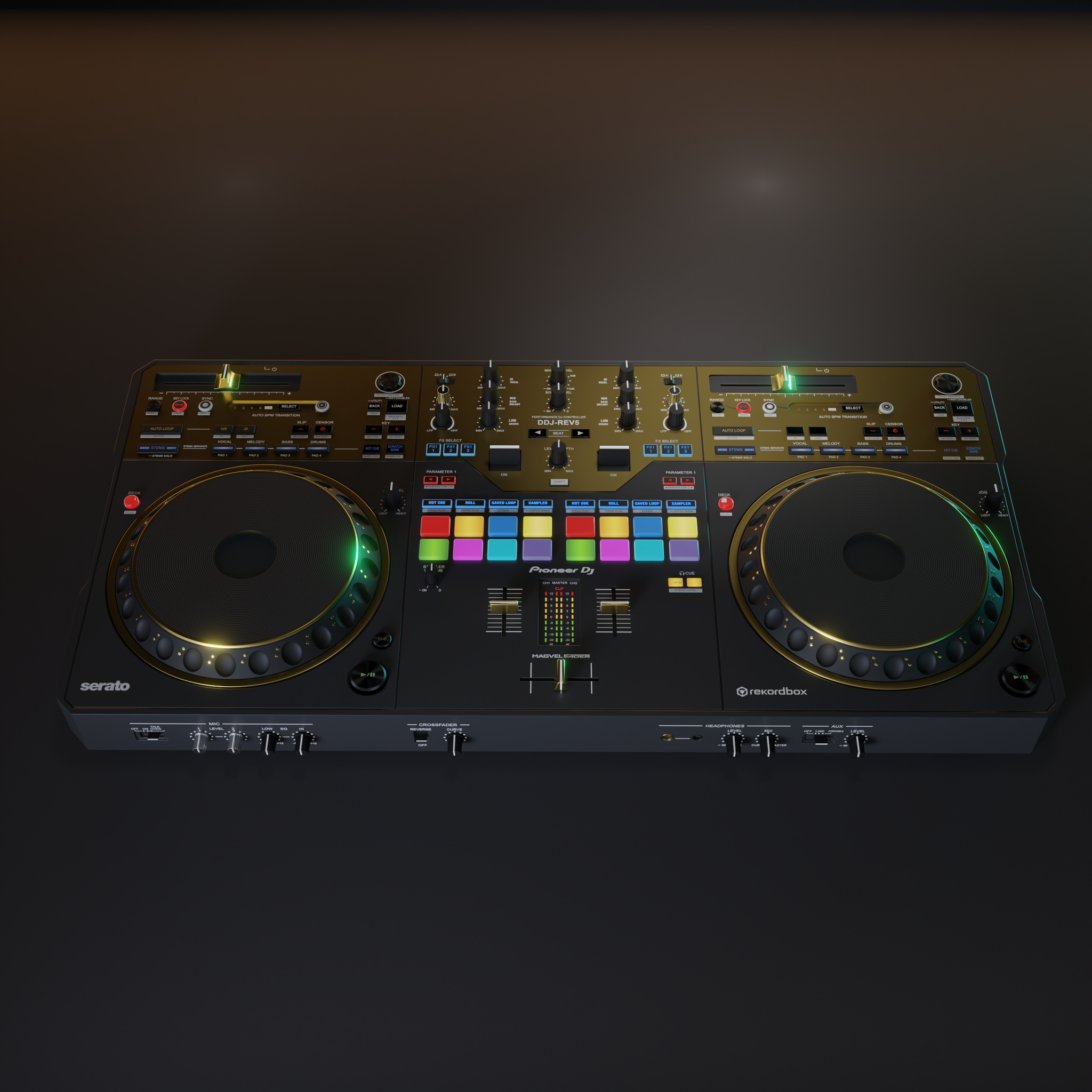 DJ Music GOLD DDJ REV5 - mixer | Fishing models | BlenderKit