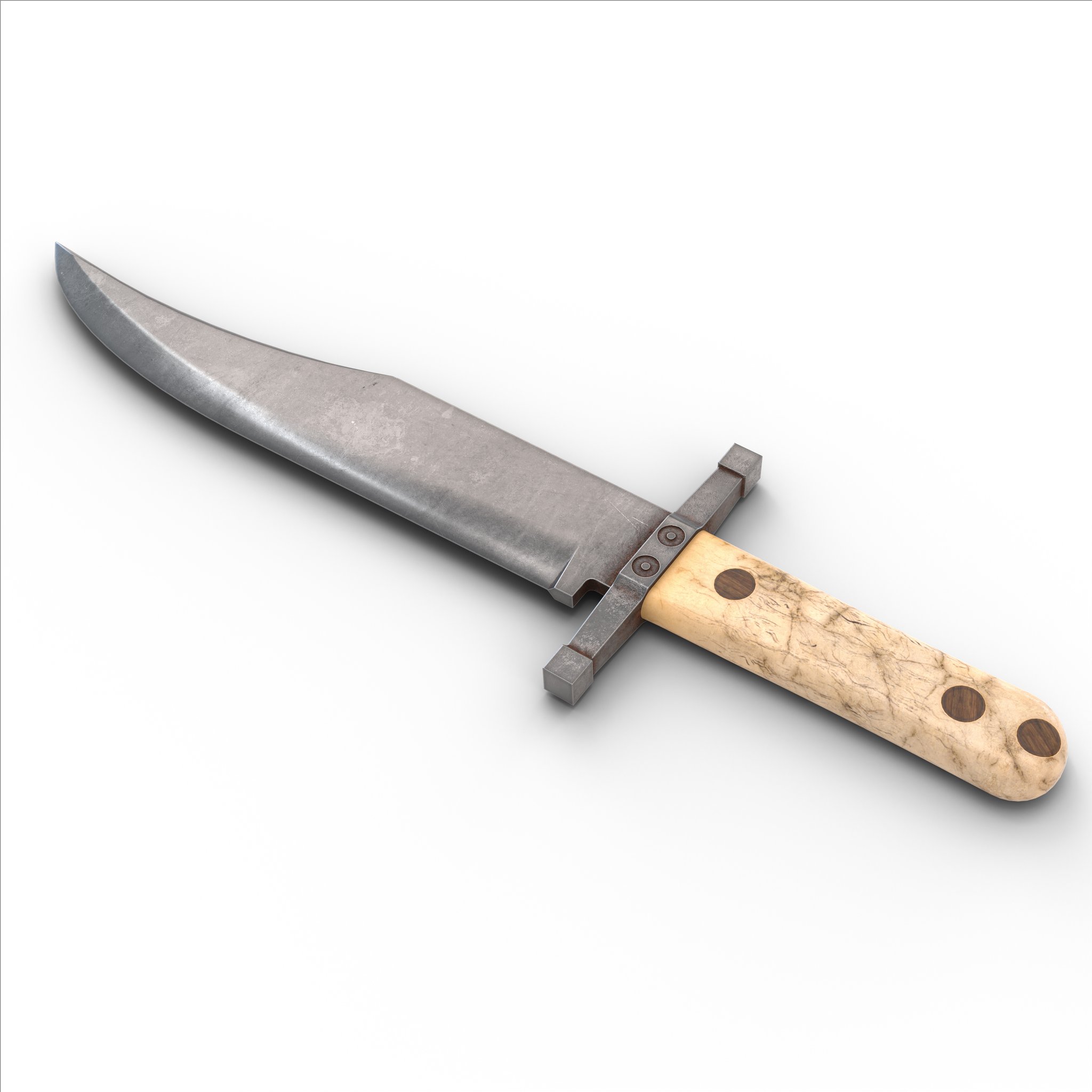 Theatre made ww2 bowie | Historical Weapons models | BlenderKit