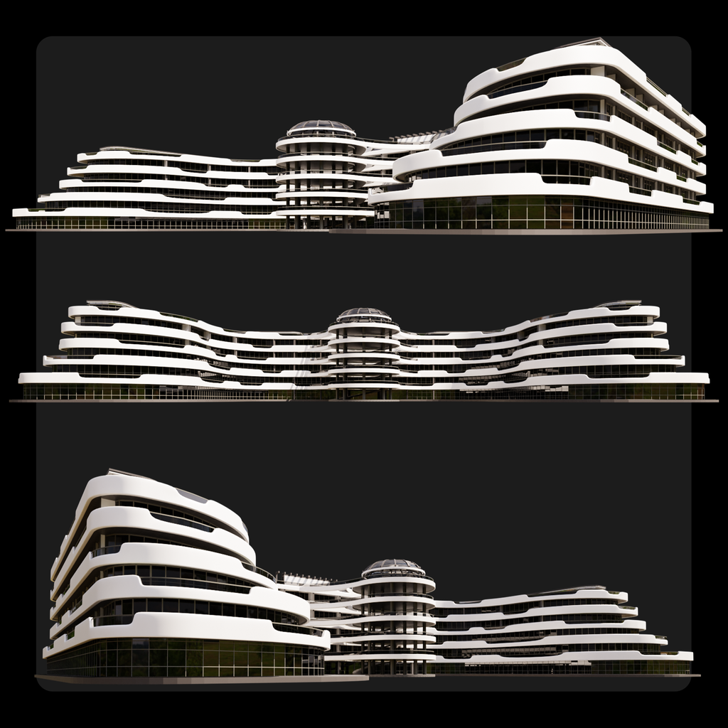 Beach Hotel 7 Floor | Commercial Buildings models | BlenderKit