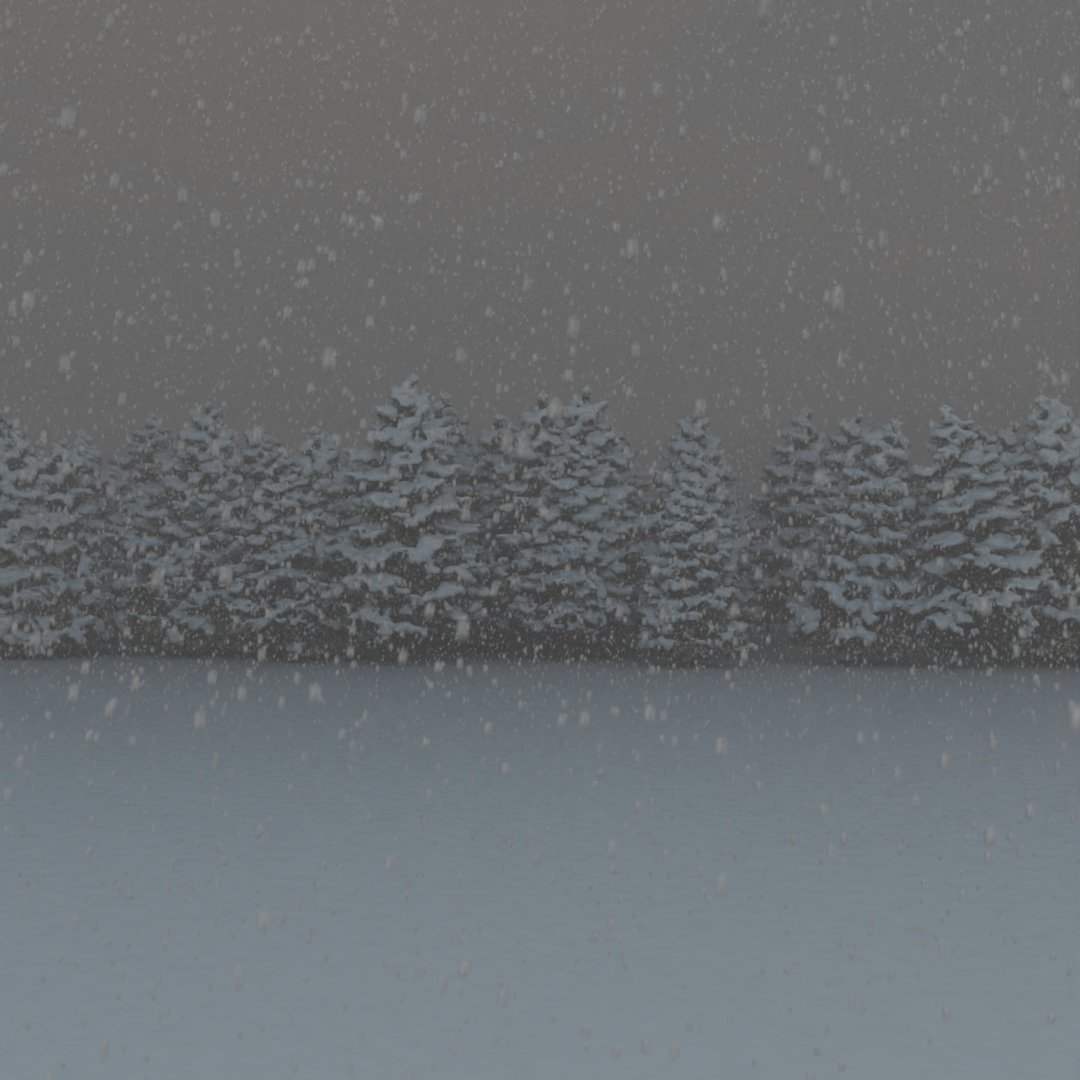 Scene Wide Snow System | Simulations models | BlenderKit