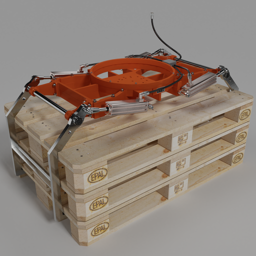 Pallet gripper PGH6 | FREE Robotics models | BlenderKit