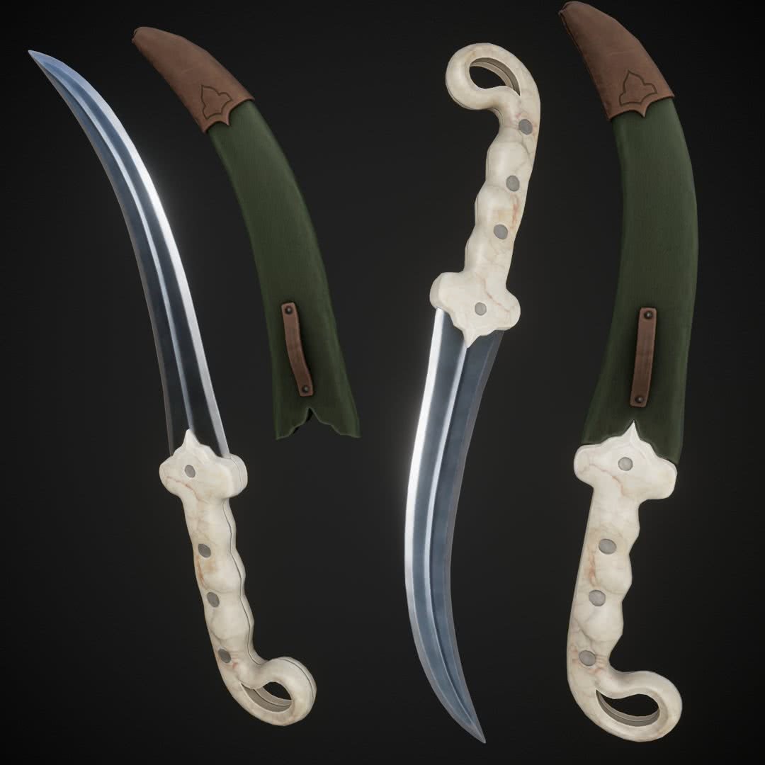 Stylized Dagger | Historical Weapons models | BlenderKit