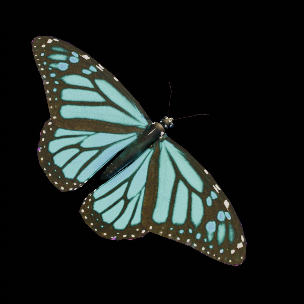 Butterfly (Rigged) | FREE Insects models | BlenderKit