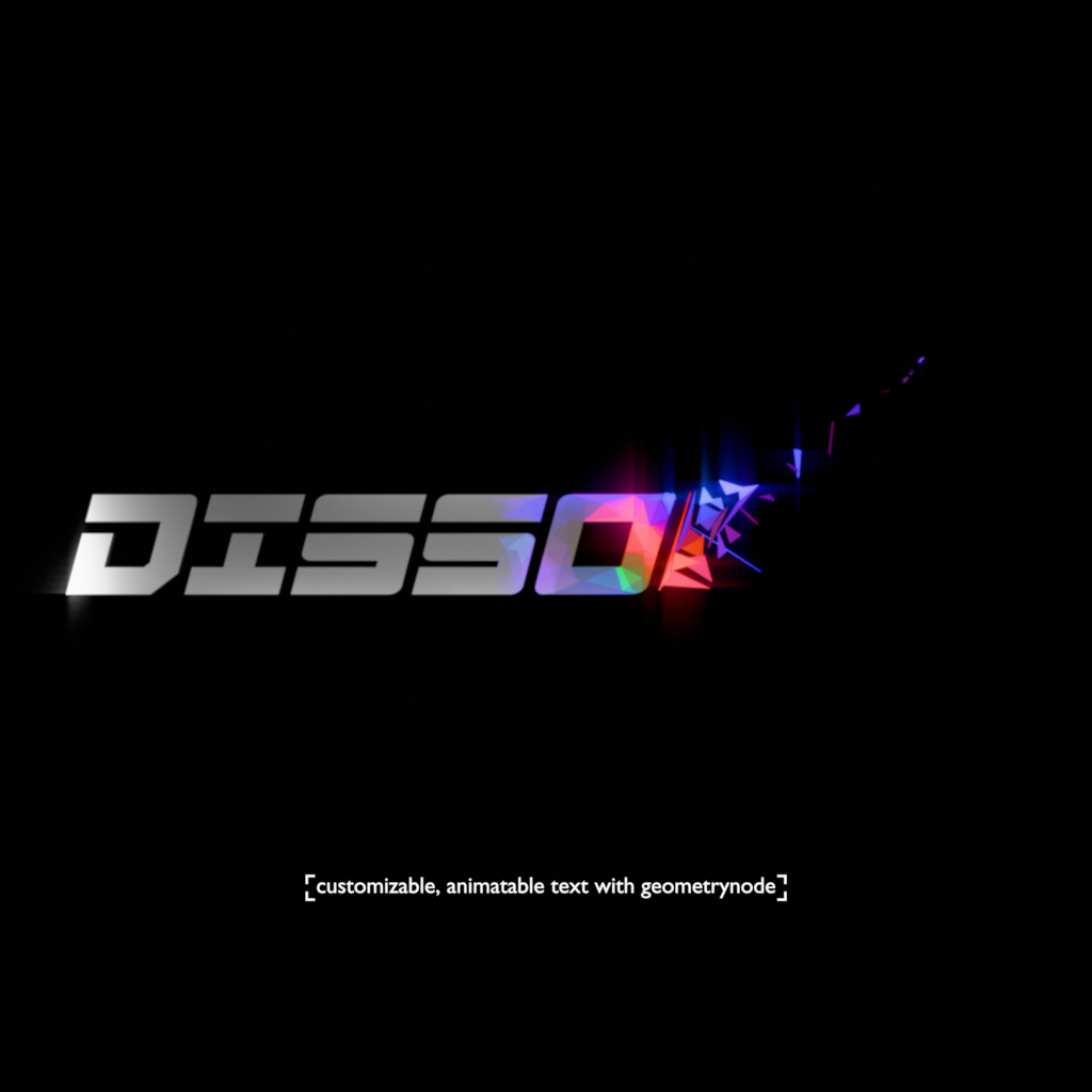 Dissolve Typography Animation | Typography scenes | BlenderKit