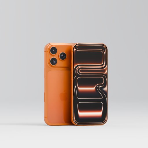 Iphone 17 Pro Cosmic Orange | Smartphones models | BlenderKit