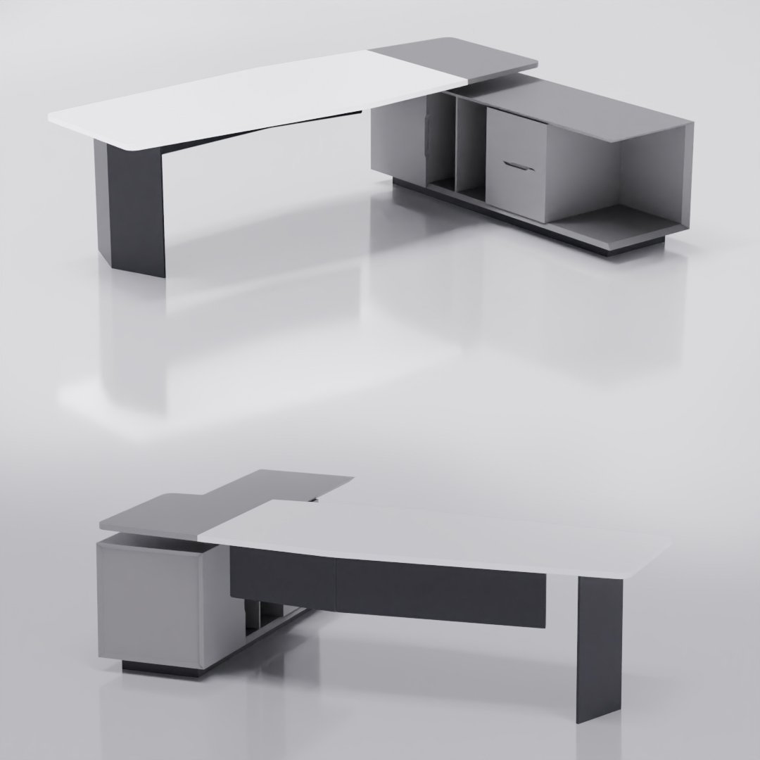 Executive office desk | FREE Desks models | BlenderKit