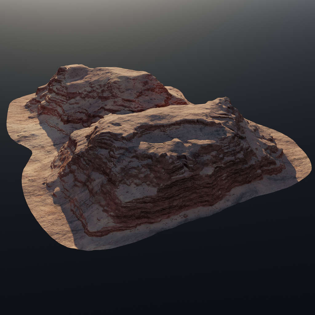 Desert Rock Ground Sandstone | Terrains models | BlenderKit