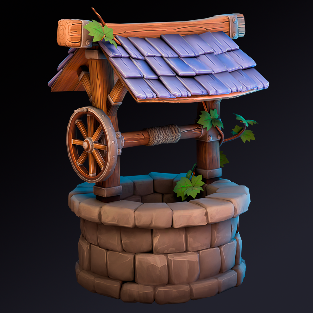 Stylized well | Interior Decorations models | BlenderKit