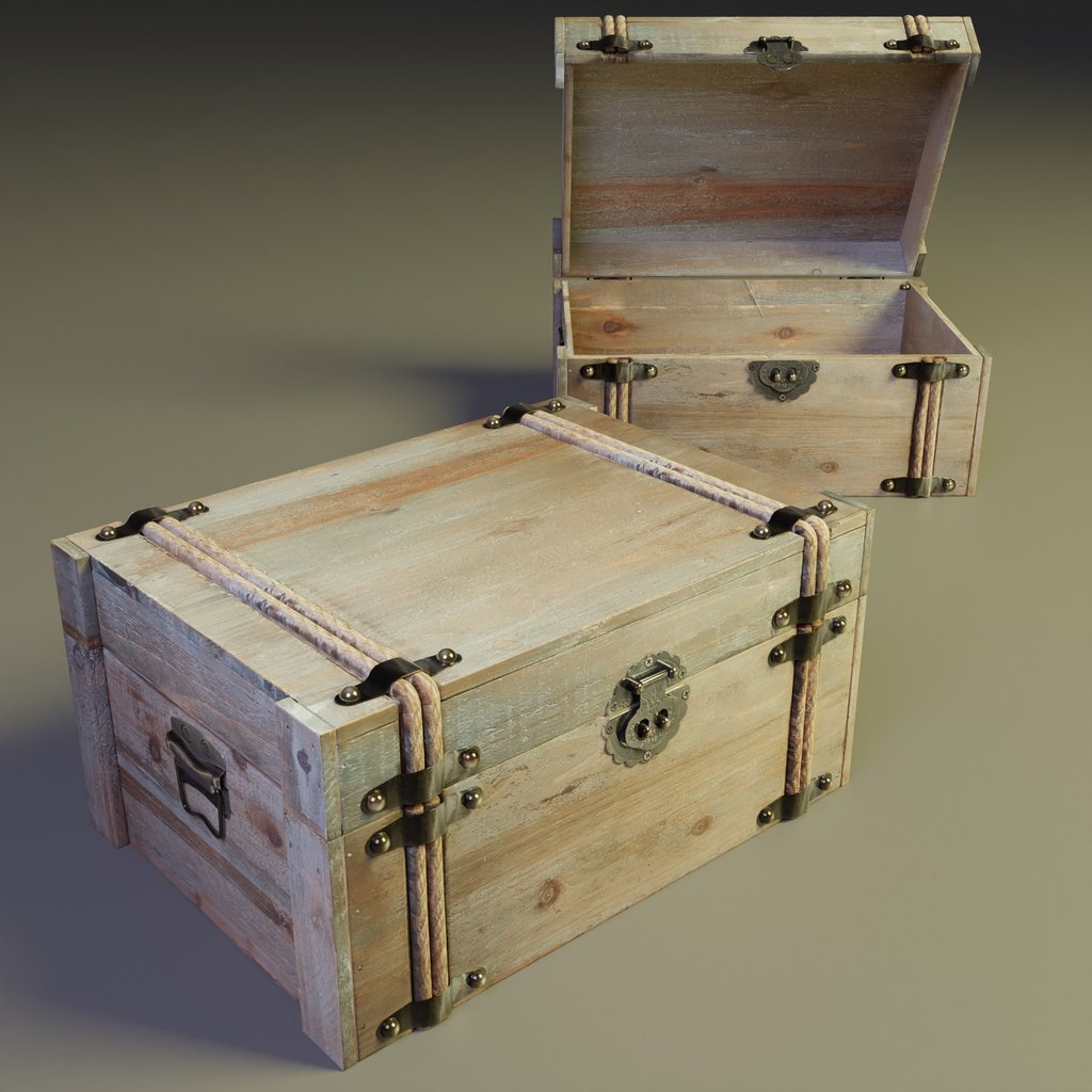 Wooden Box | FREE Miscellaneous models | BlenderKit